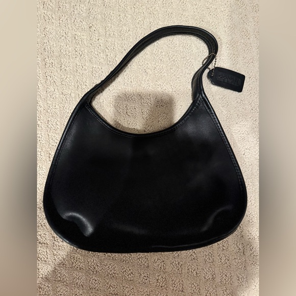 Coach | Bags | Coach Mini Ergo Y2k Vintage Black Leather Hobo Shoulder ...